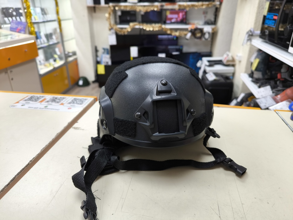 Шлем страйкбольный, ABS-пластик, с регулировкой размера, черный