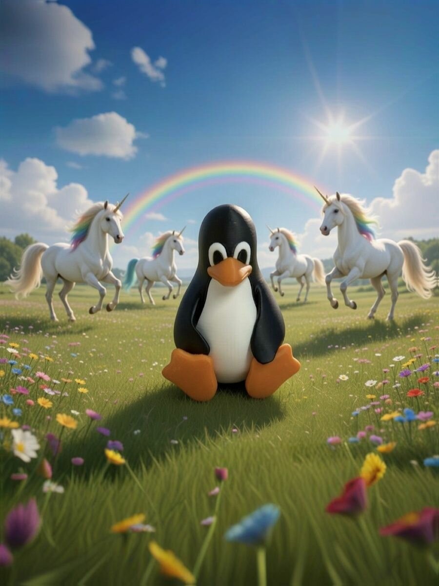 Tux Талисман Linux: мини 3D-фигурка пингвина для гиков и программистов — фото 1