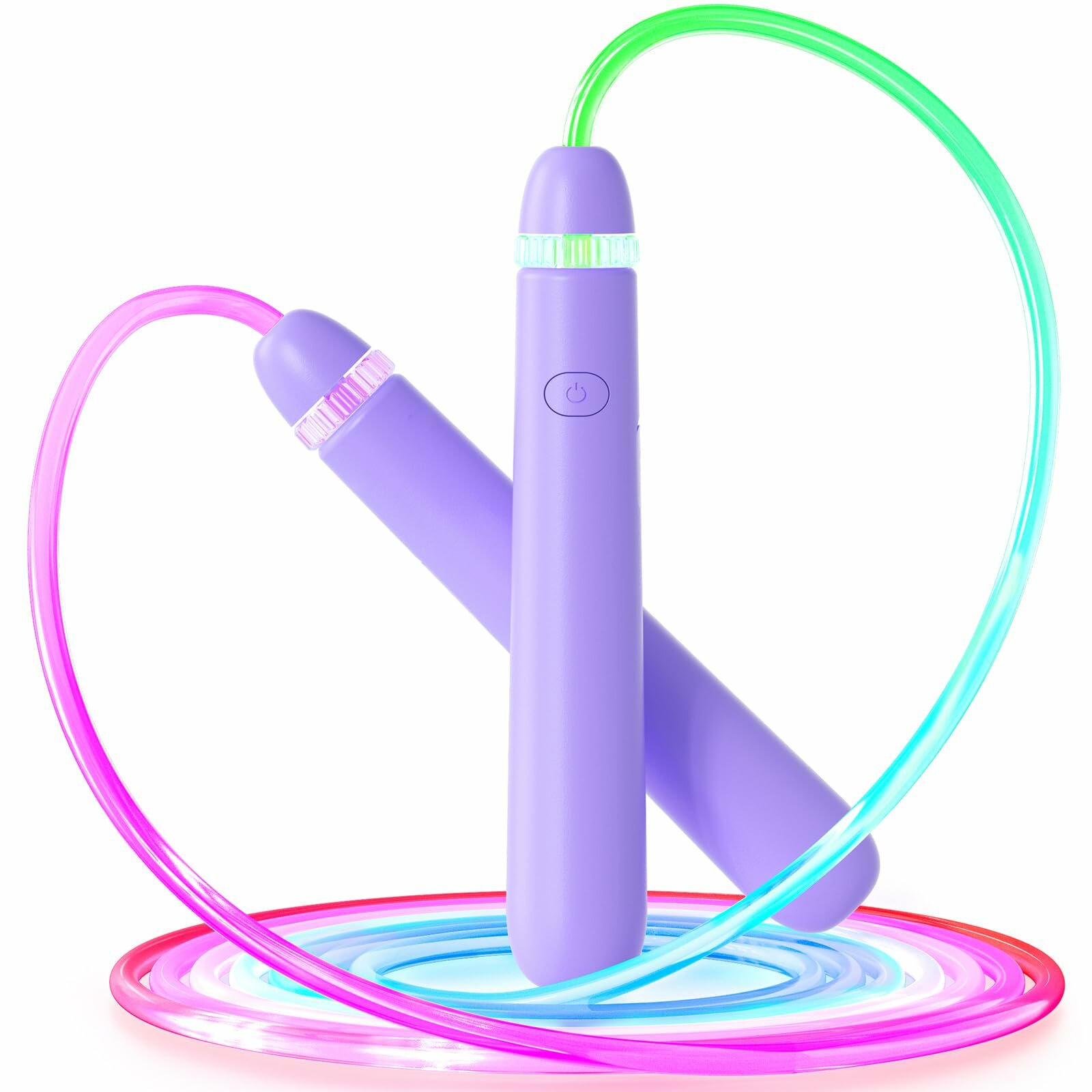 LED light adjustable skipping rope fluorescent night light skipping rope