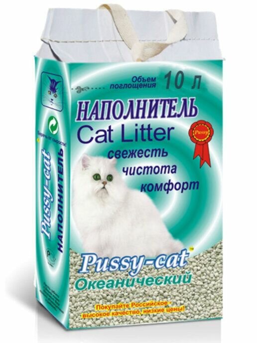 Pussy-cat Наполнитель Глиняный Впитывающий Без отдушки 4400г.