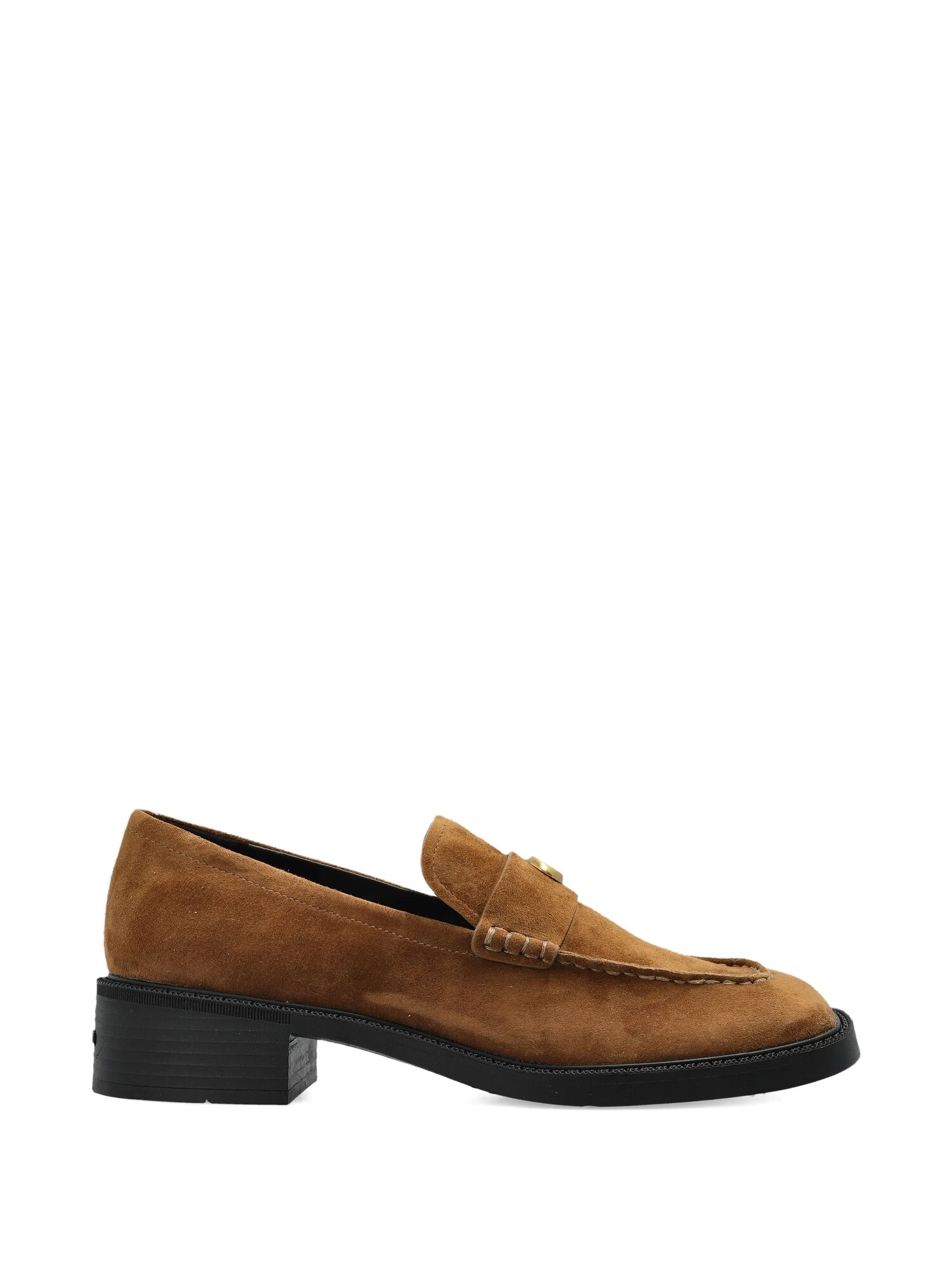 Лоферы Block-heel suede loafers