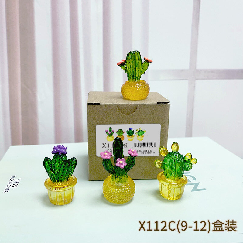 Креативный симулятор кактуса, автомобильный навигационный прибор, украшение для приборной панели, прозрачный суккулент, компьютерное домашнее украшение