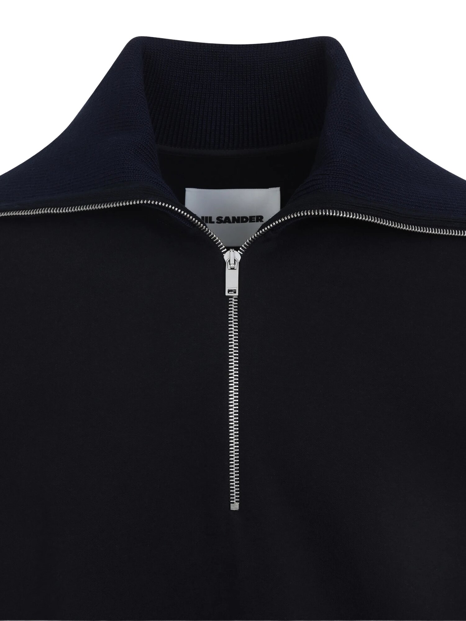 Свитер Jil Sander Zip collar sweater, размер 52, , синий — фото 1