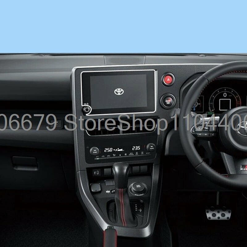 Для Toyota GR YARIS 2024, автомобильный GPS-навигатор, infotainment, автомобильные наклейки, аксессуары, защитная пленка из закаленного стекла