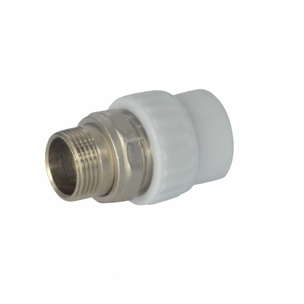 Муфта PP-R комбинированная разъемная белая Дн 25х1/2" НР для радиатора VALFEX 10159125