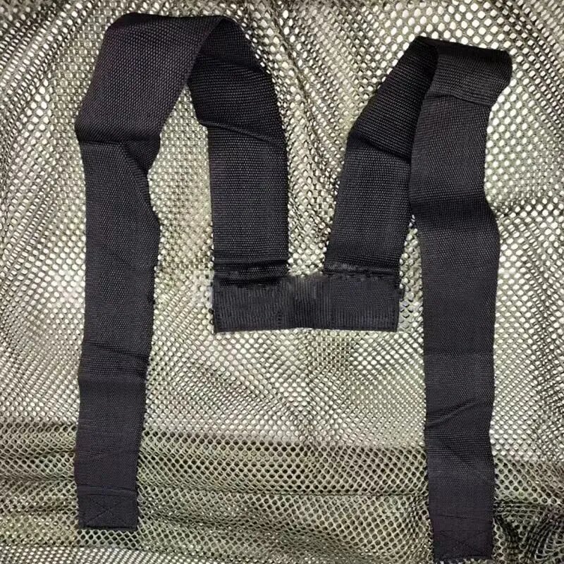 Рюкзак для транспортировки и хранения подсадных утиных и гусиных чучел для охоты сетчатый зеленый — фото 1