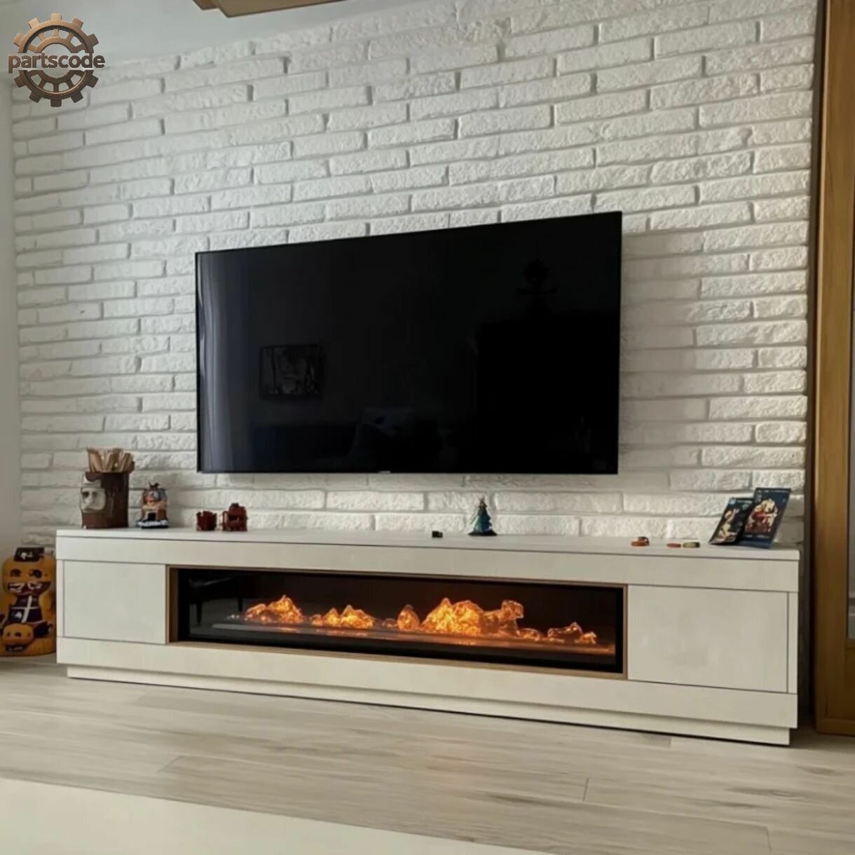 Тумба с камином art4