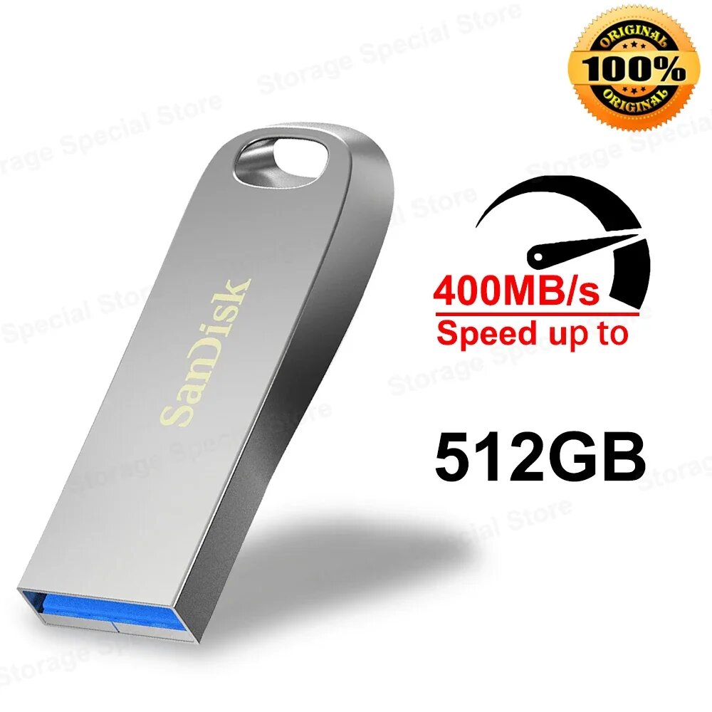 SanDisk Ultra Luxe USB 3.2 Gen 1 флешка 32G-512G