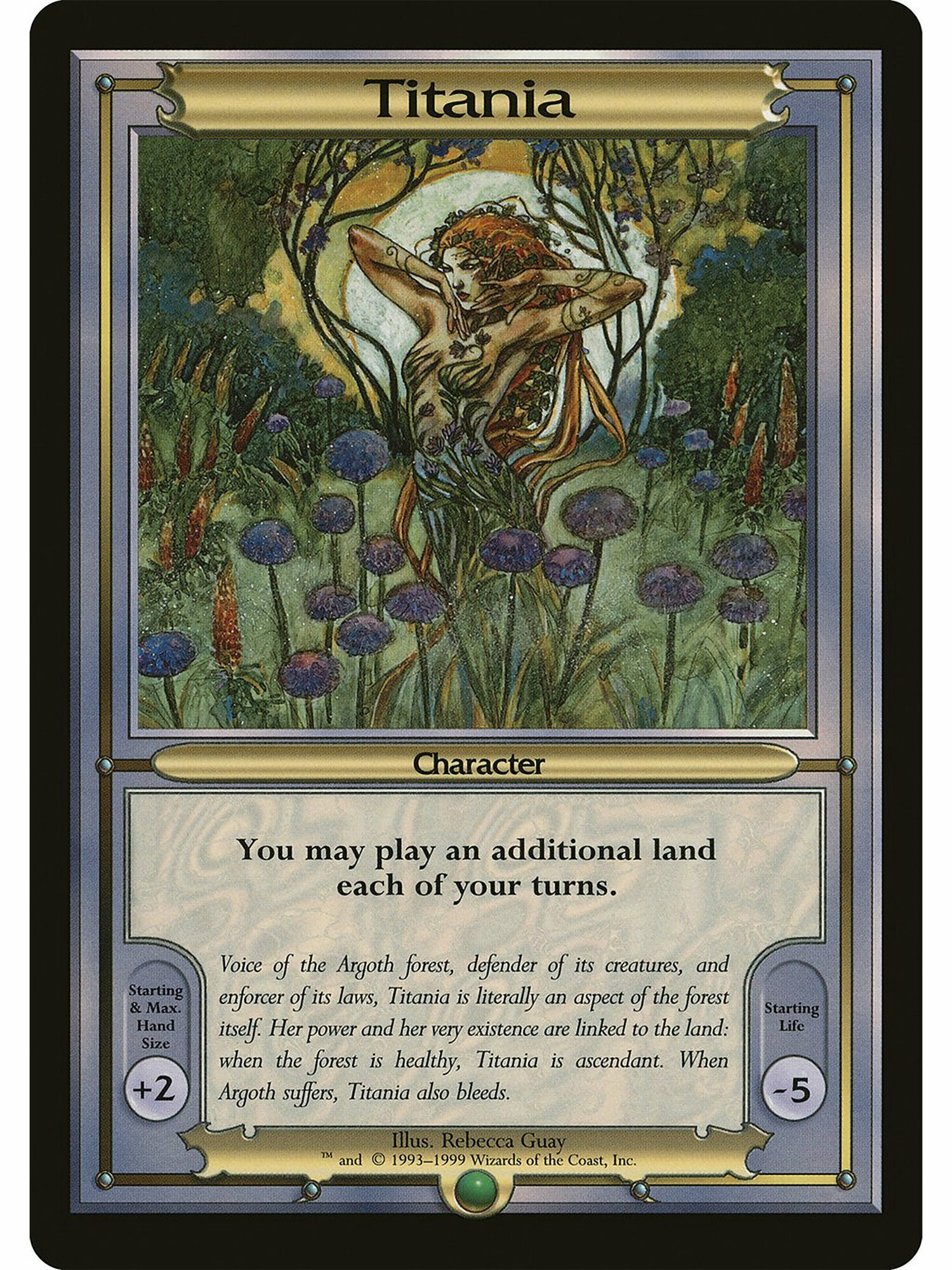 Magic The Gathering: Карта Titania MTG издания Titania на английском языке