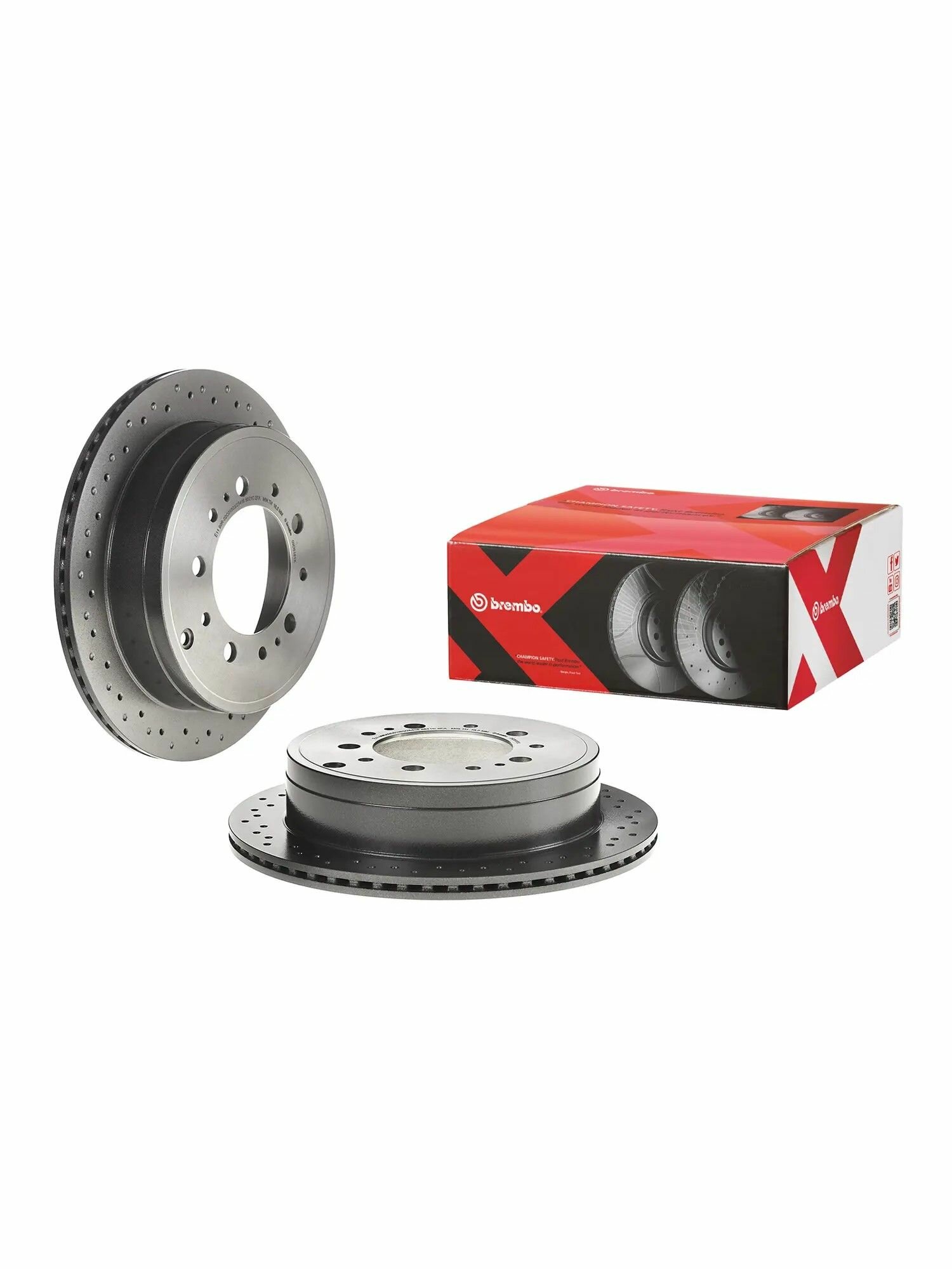 Диск тормозной вентилируемый задний BREMBO (09. D618.1X) Xtra Xtra