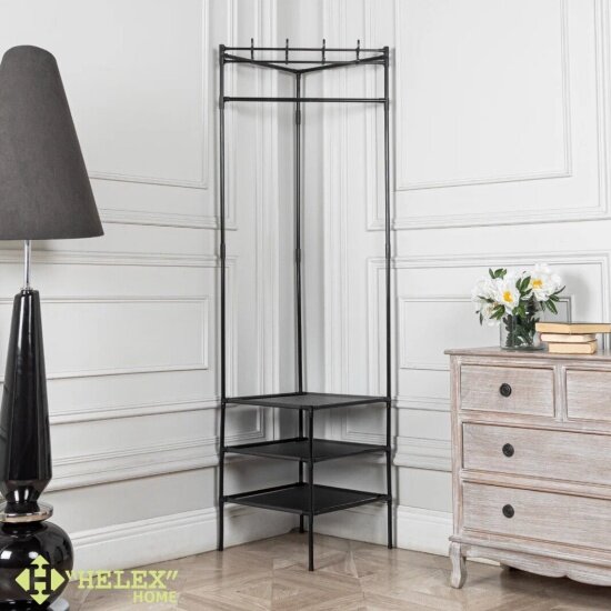 Вешалка напольная Helex Home для одежды, чёрная (W-31)