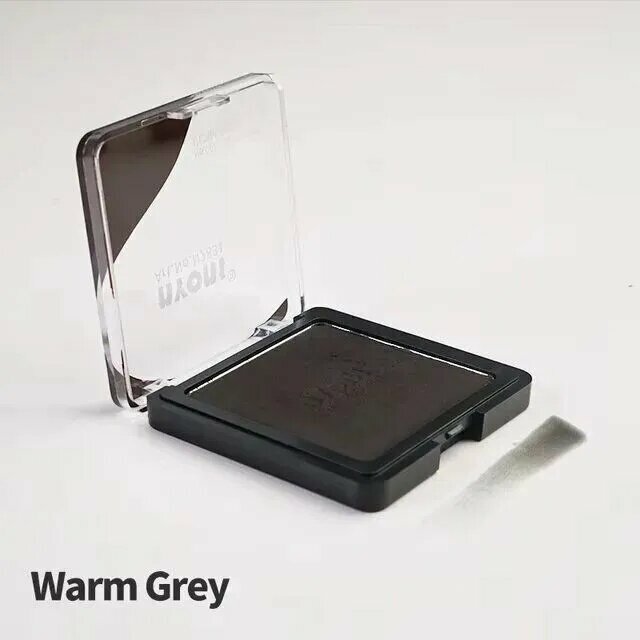 Графитовая пудра Nyoni теплая серая угольная прессованная палетка 70х70х12 мм для рисования сухими и мокрыми техниками художественная