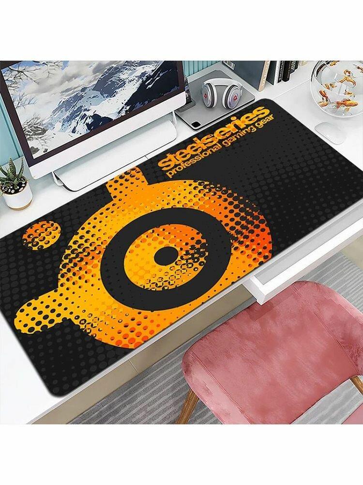 Коврик SteelSeries "Все в одном", для мыши, 400 см x 90 см, желтый, черный