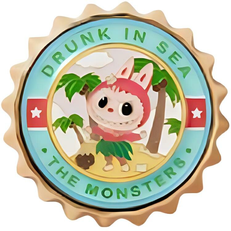 POP MART THE MONSTERS LABUBU Drunk In Sea, Магнит На Холодильник, Слепой Бокс, Одиночная Коробка/комплект Из 6 Шт. null