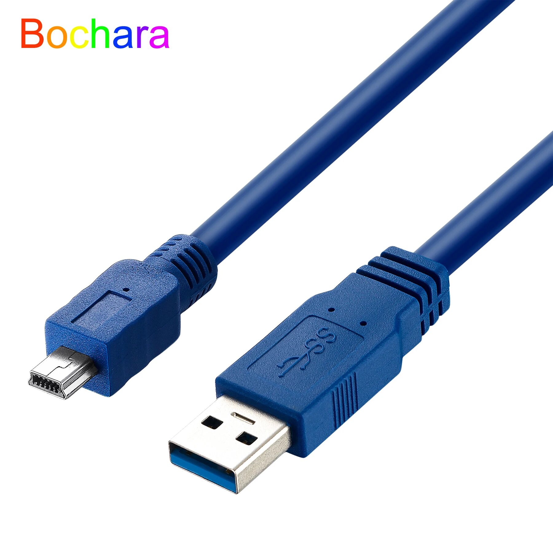 Bochara кабель USB 3.0 Type A-Mini 10Pin, 0.6m, синий
