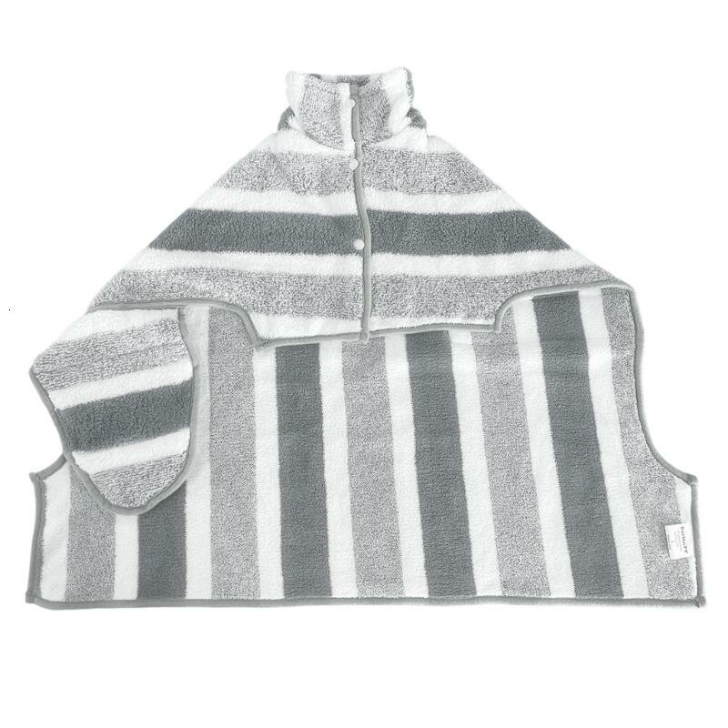 Махровый халат для собак и кошек, Серый - L