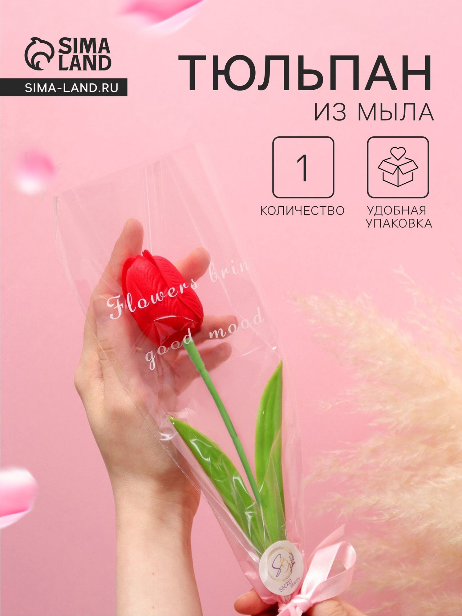 Мыльный тюльпан, красный