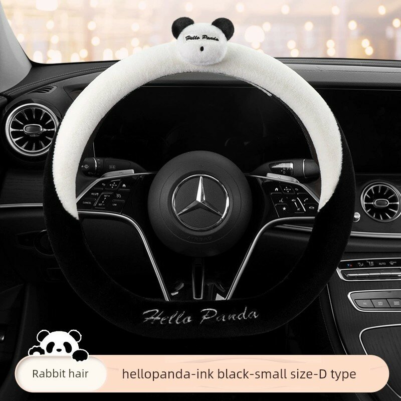 Стиль Hellopanda плюшевый чехол для руля для Geely Panda Mini зимний и летний анти-скользящий