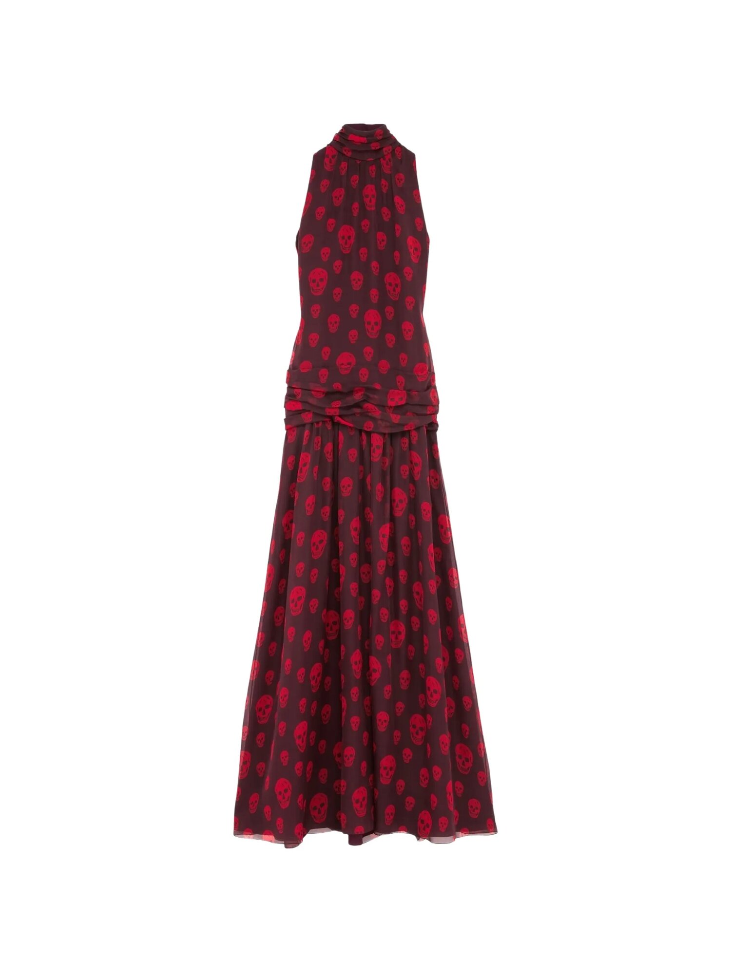 Платье Skull-print high-neck maxi dress