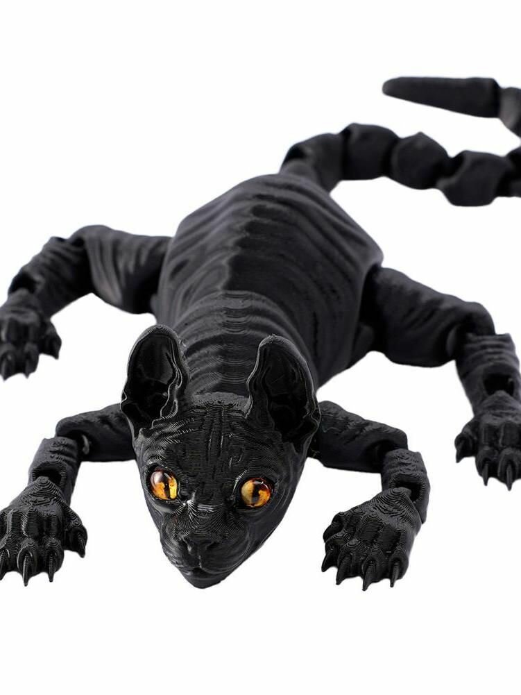 Сфинкс Котик Подвижный, Игрушка Антистресс, 3D-печать