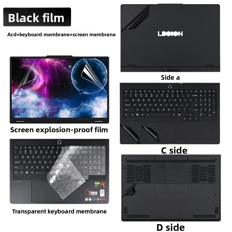 Кожаная пленка для ноутбука Lenovo Legion Legion 5 15IRX10, 5-piece film set