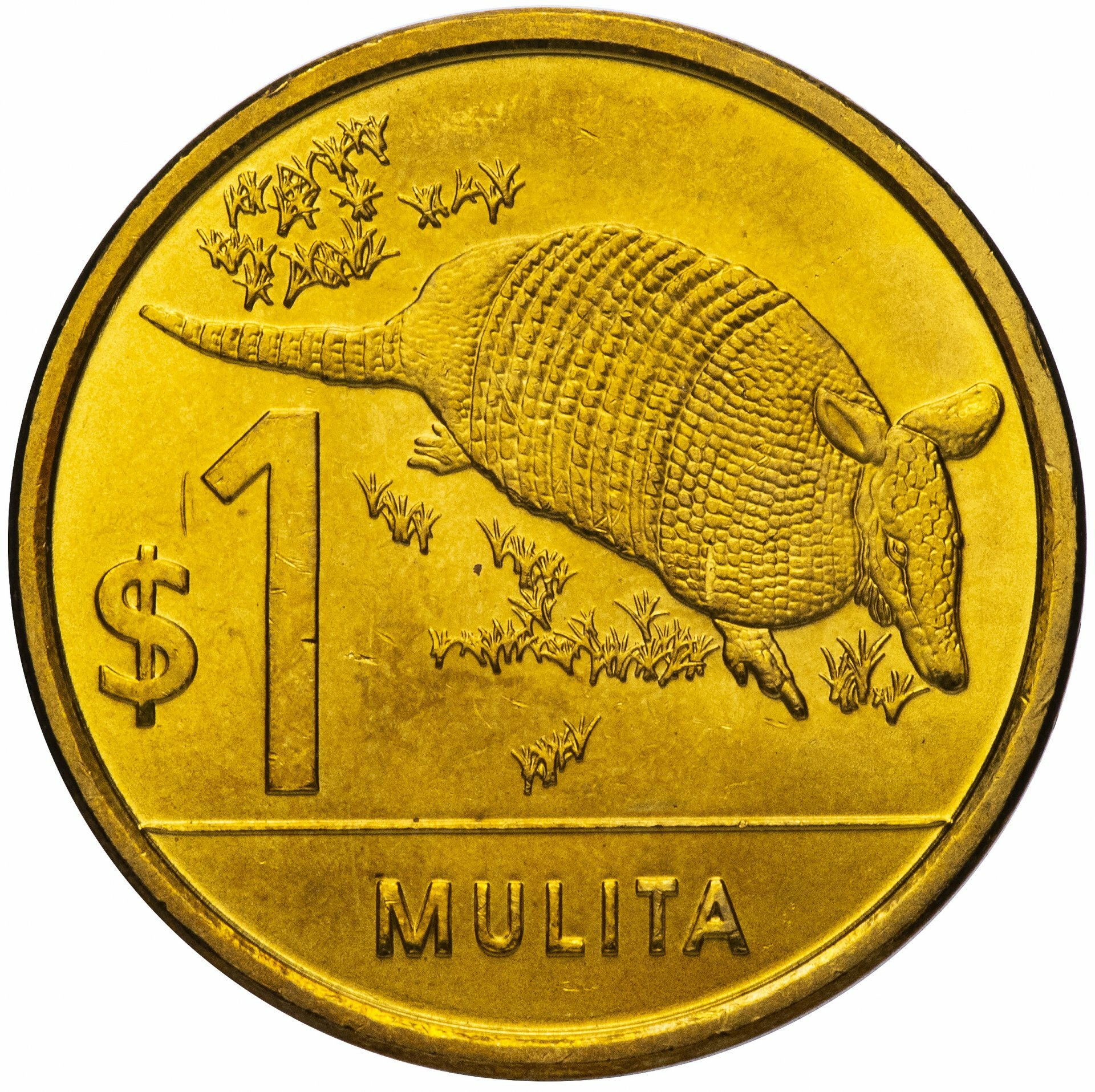 Уругвай 1 песо peso 2012, Сталь, в сохранности UNC