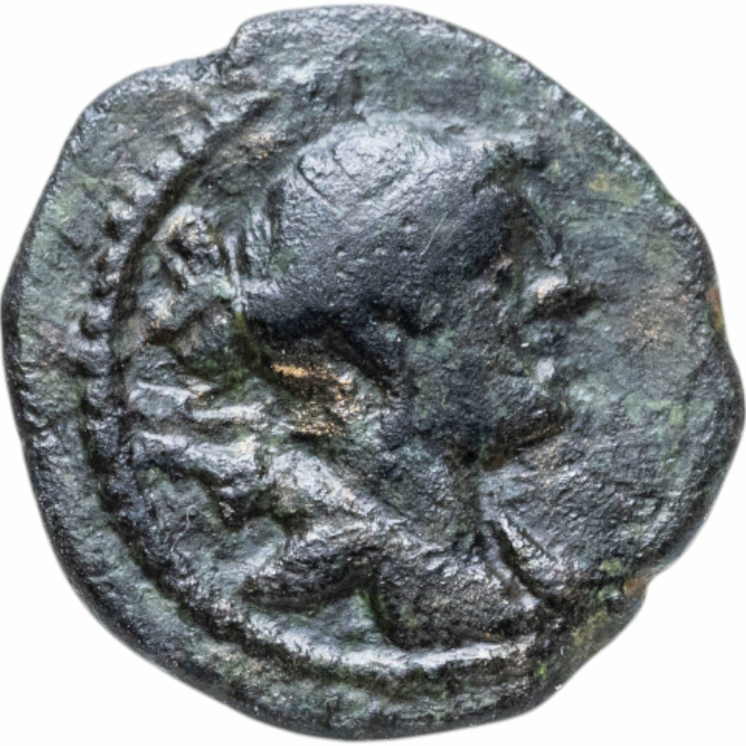 Государство Селевкидов, Антиох VIII, 121-96 годы до Р Х , АЕ15 , Бронза, в сохранности VF