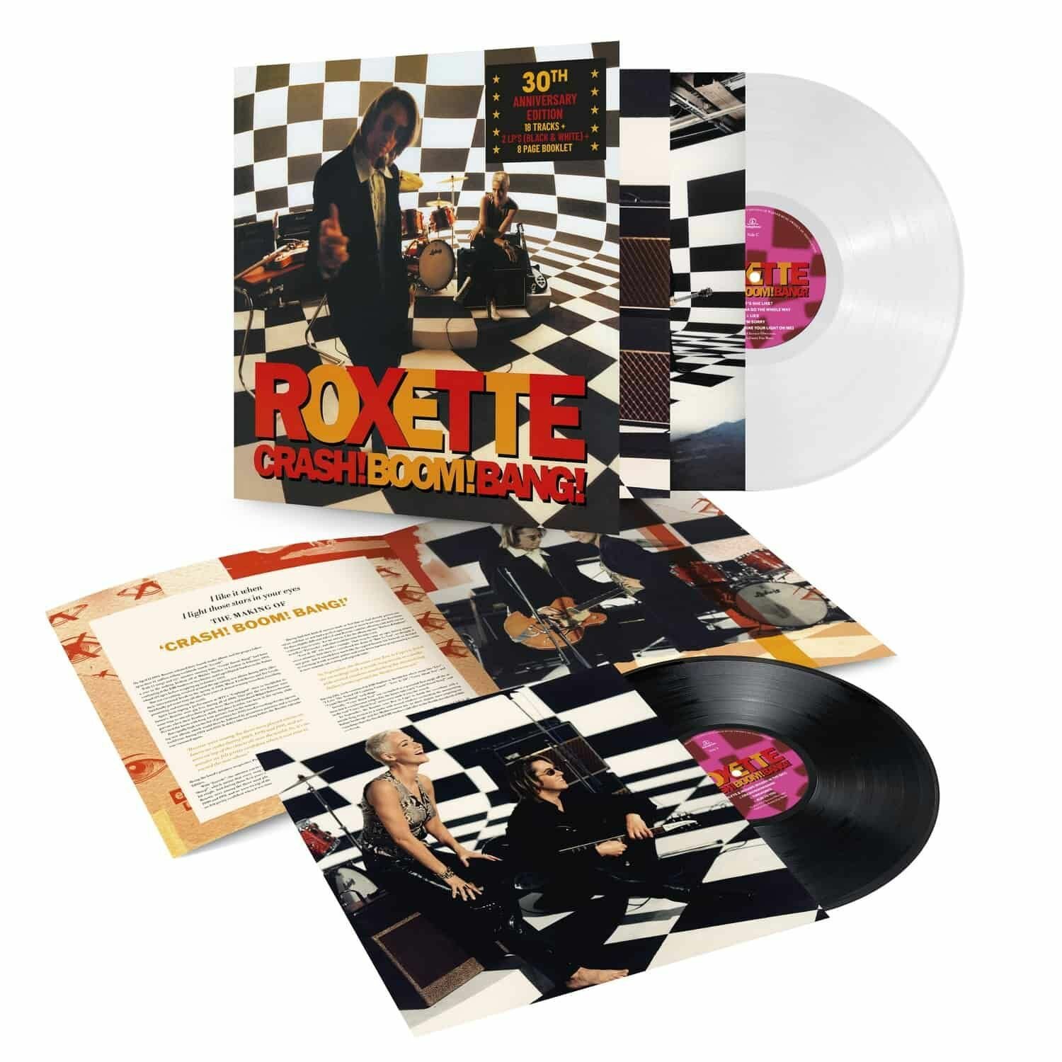 Виниловая пластинка Roxette - CRASH! BOOM! BANG! ! (30TH ANNIVERSARY white/black 2LP)