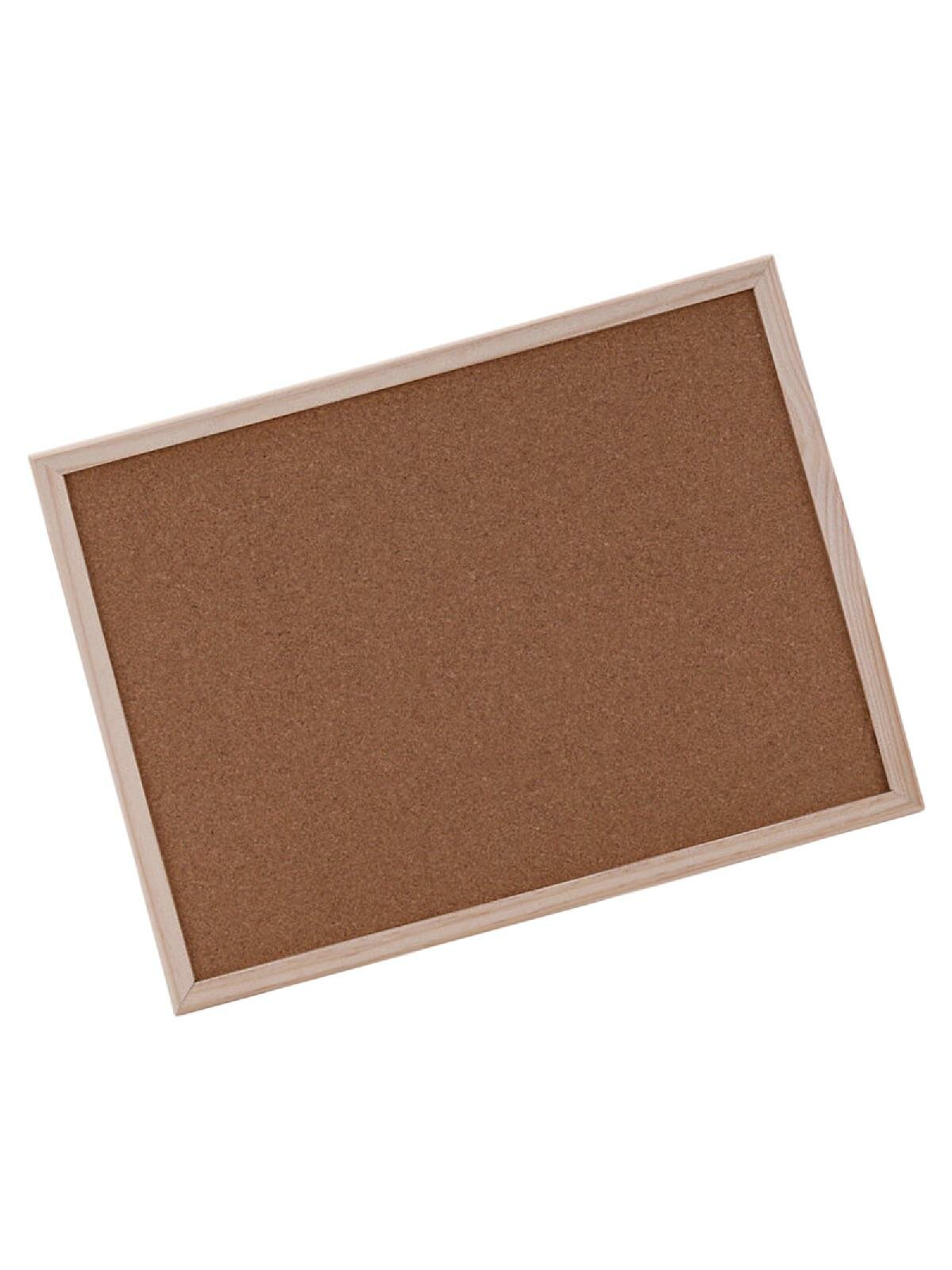 Пробковая доска в деревянной рамке Декоративная подвесная доска для булавок Доска объявлений школьного офиса