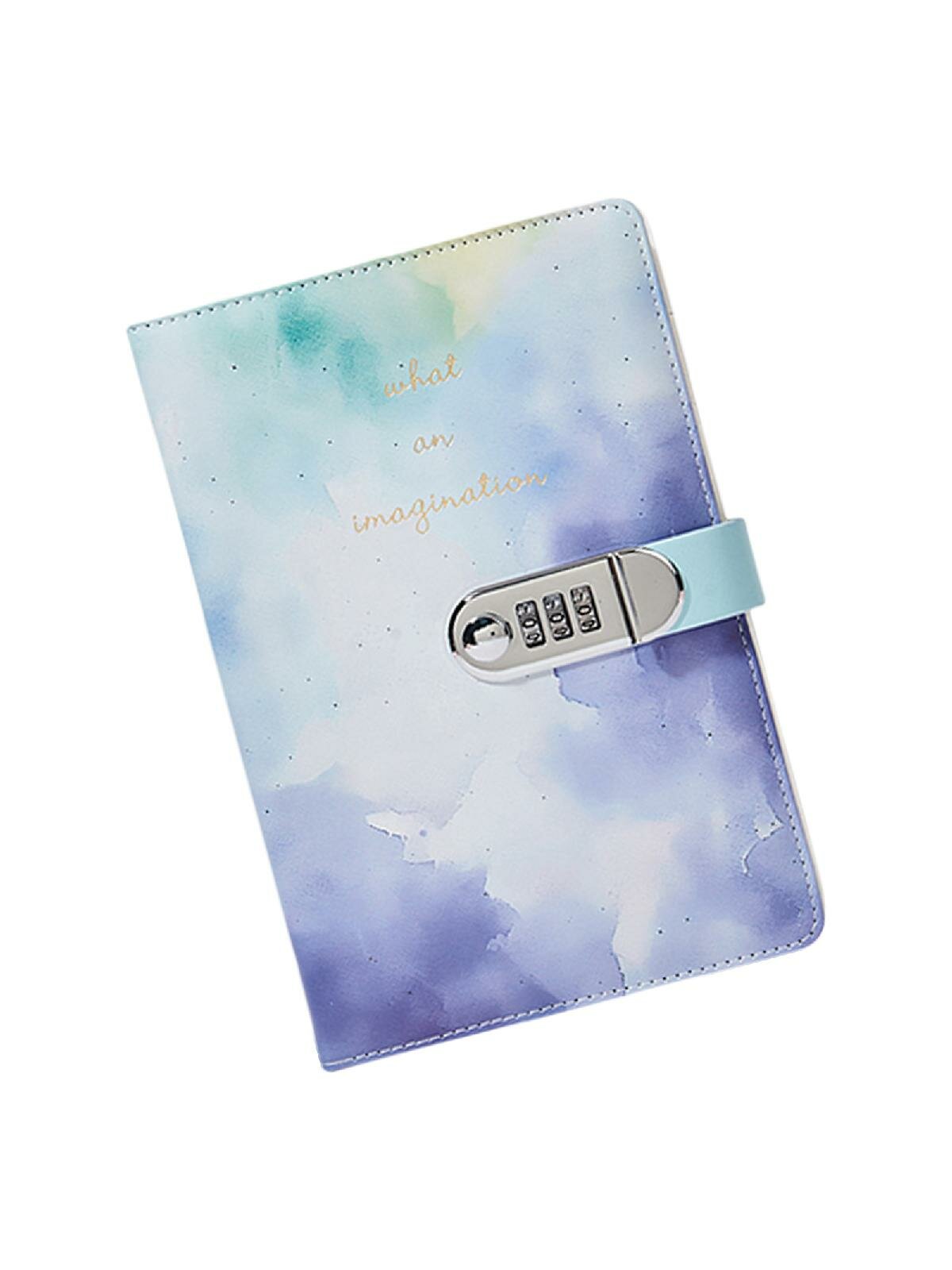 Кожаный блокнот-путешественник с кодовым замком для ведения дневника 145x215 мм