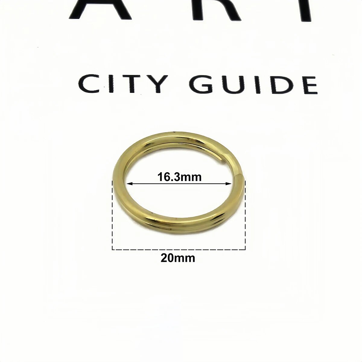 Латунные брелоки с двойной петлей, 10-35 мм, 5-30 шт. 20mm x 10pcs