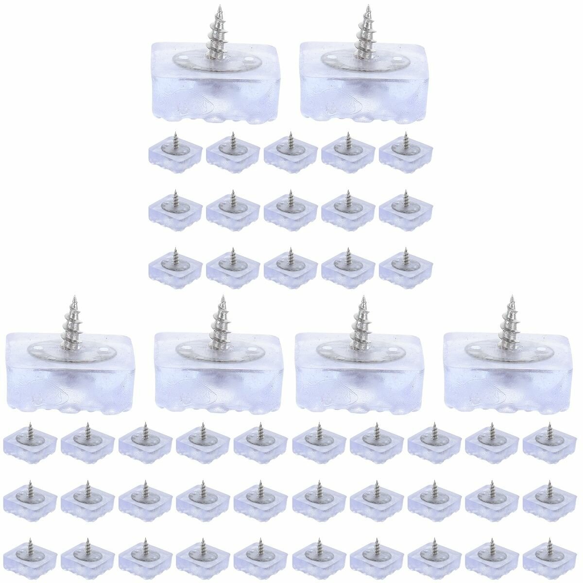 Резиновые ножки с винтами для мебели и столов, глушащие вибрации, набор из 60 штук
