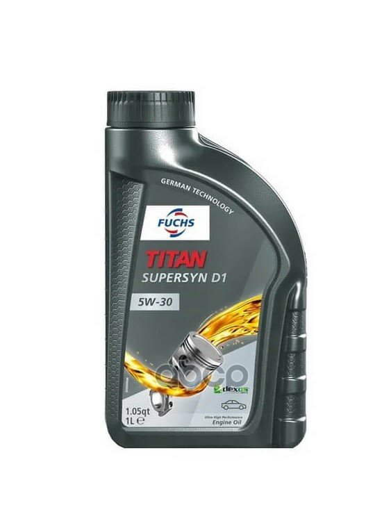 FUCHS Моторное масло FUCHS Titan Supersyn D1 SAE 5W-30, 1 л