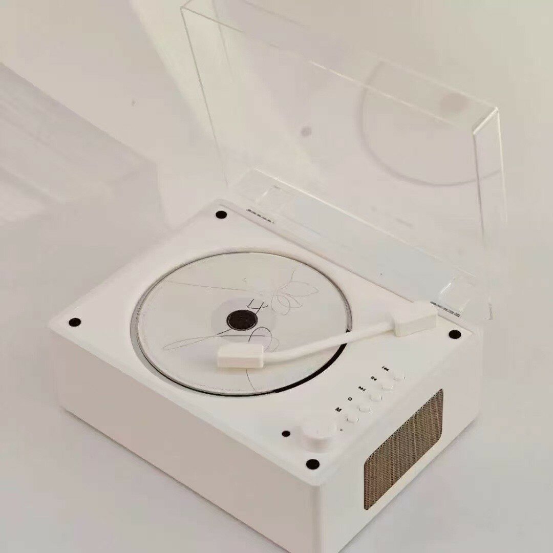 Винтажный проигрыватель виниловых пластинок, Bluetooth-колонка, проигрыватель CD, перезаряжаемый домашний проигрыватель CD