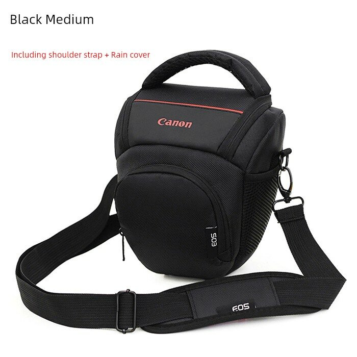 Подходит для сумки для фотоаппарата Canon SLR 800D60D70D80D90D6D7D5D25D35D4, фотосумка, треугольная сумка. Черный