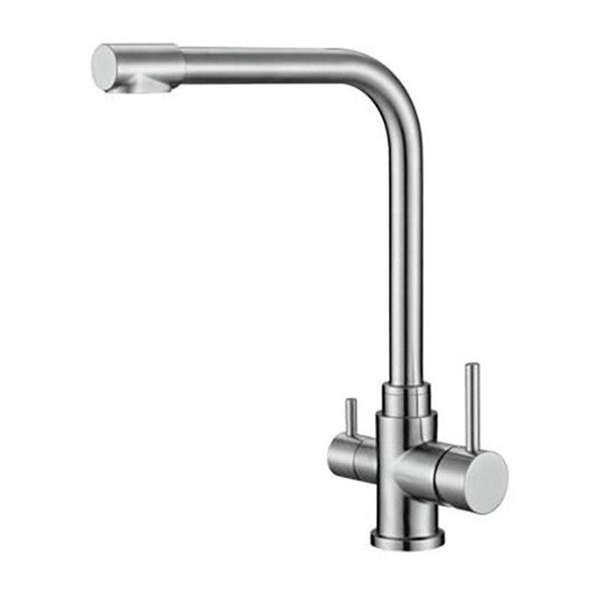 Смеситель BelBagno BB-LAM15-IN, для кухни, нержавеющая сталь