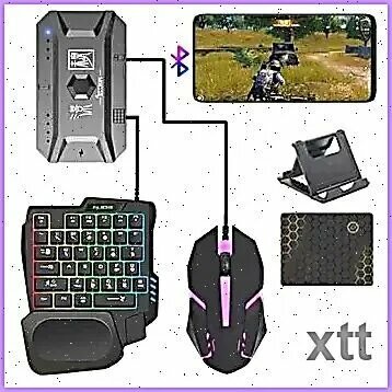 Комплект игровая клавиатура и мышь , черный