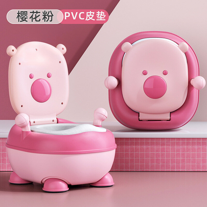 Производитель источника Детский туалет Горшок для мальчиков и девочек Младенческий горшок Писсуар Ведро для мочи Медведь Большой размер