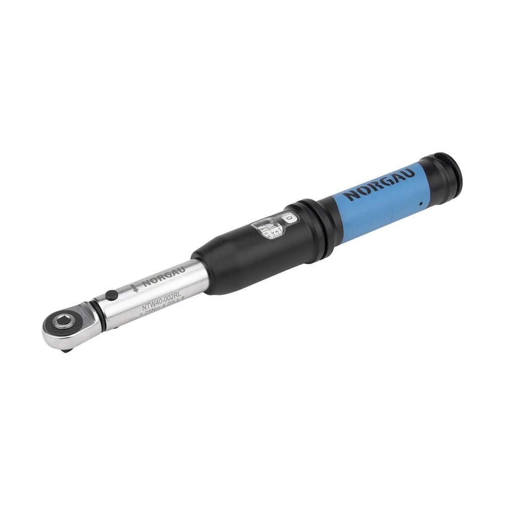 Динамометрический ключ с переставным квадратом NORGAU 1/4" 5-25Нм, тип NTW40-002RL с поверкой 051009002/П