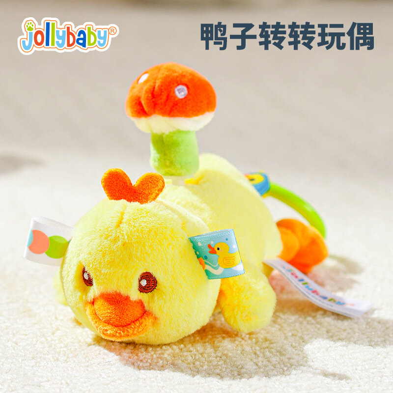 Jollybaby Новорожденный Младенец Раннее Обучение Обучающая Успокаивающая Плюшевая Игрушка Животное Вращающаяся Игрушка для Младенцев