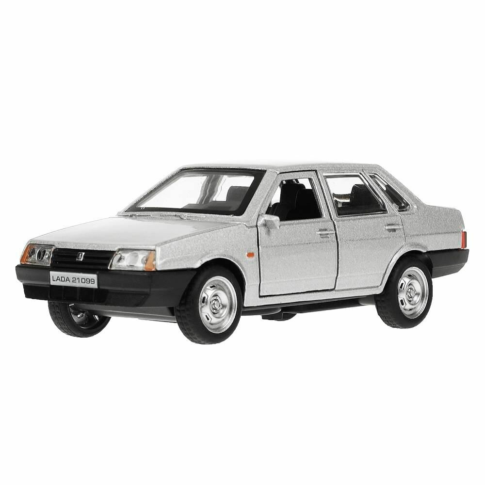 Технопарк Металлическая модель Lada-21099 Спутник , серебряная