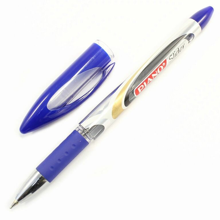 Ручка шариковая Miraculous с синими чернилами на масляной основе "Piano Slider", пластиковый корпус с рисунком (PT-258)