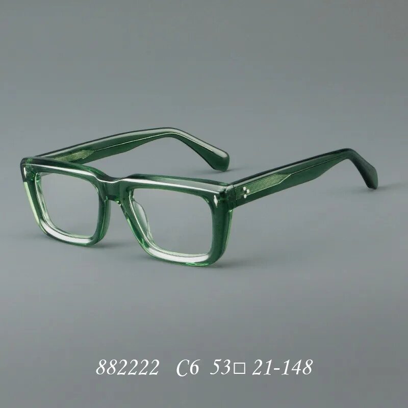 БETSION Квадратные очки, crystal green