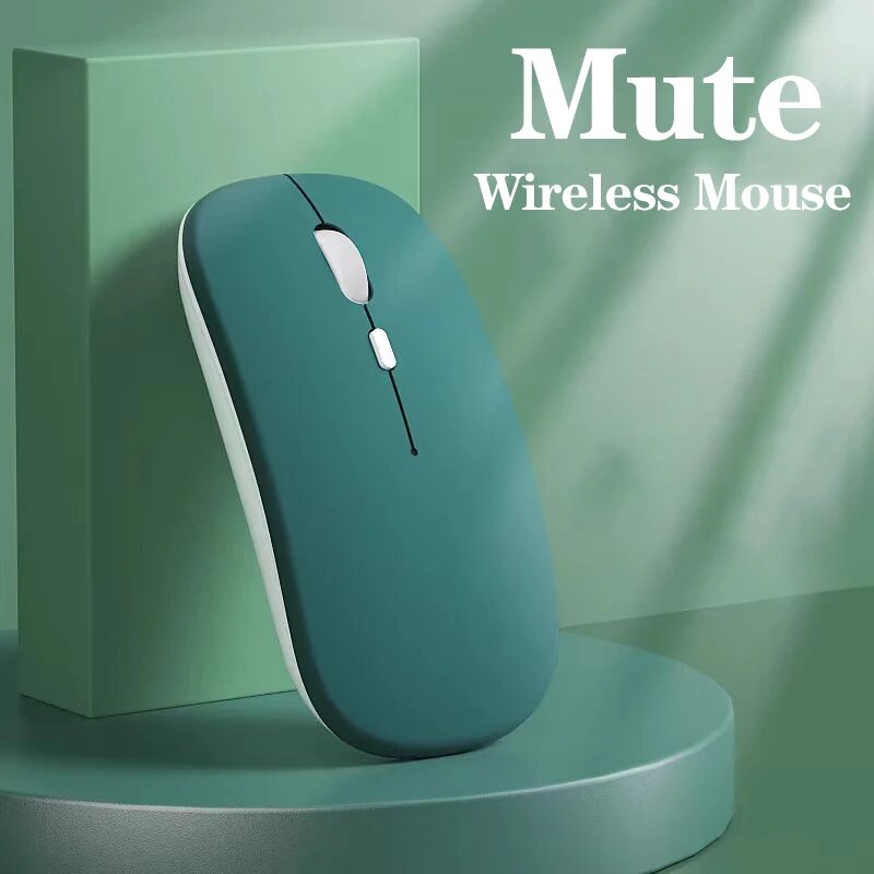 Беспроводная мышь Mute, green