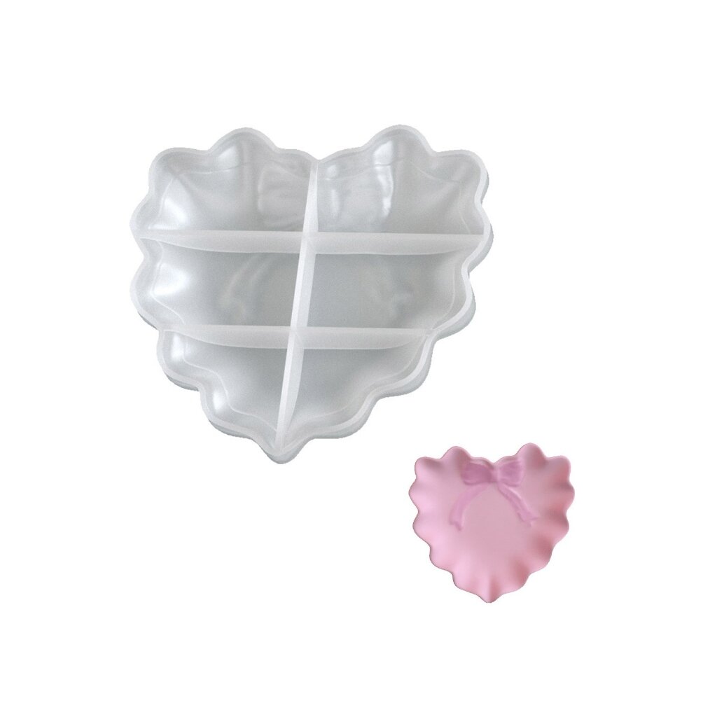 Форма для украшения тарелок Love tray из эпоксидного силикона-Форма сердца
