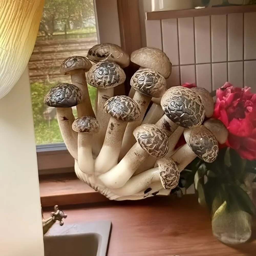 Милые 3D магниты-грибы из смолы C
