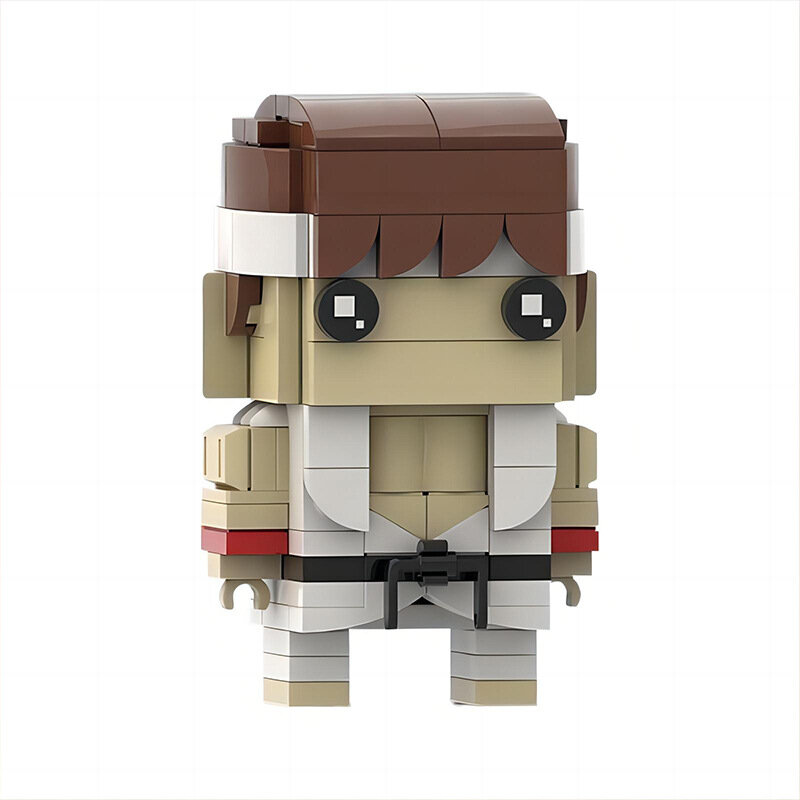 MOC Street Fighter Alpha, персонаж серии Brickhead, мужская популярная модель, украшения
