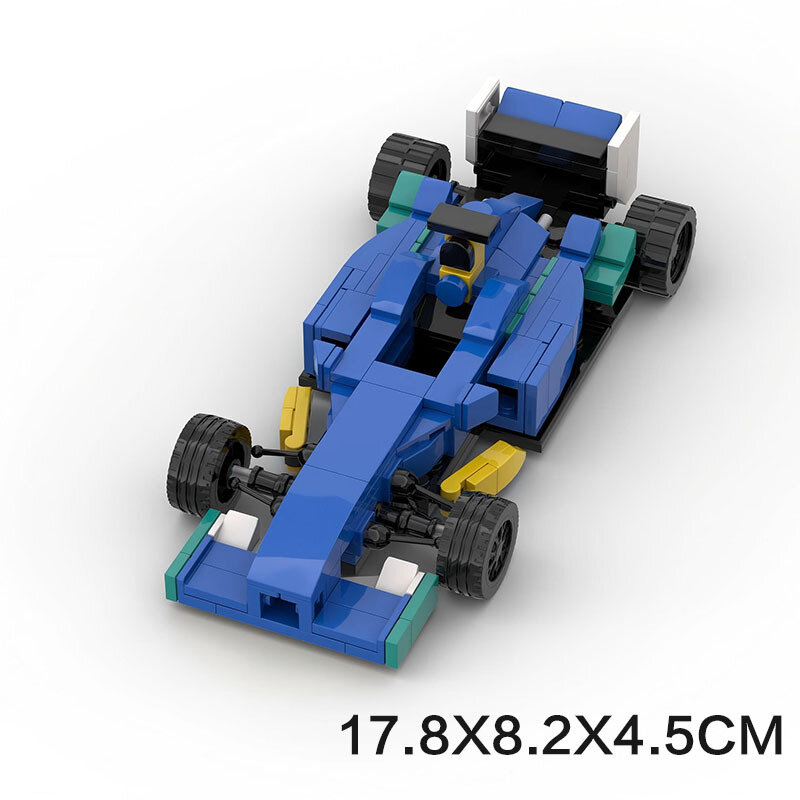 Гоночный автомобиль Формулы F1 MOC-83295 Sauber C22, собранная обучающая игрушечная модель автомобиля, украшения