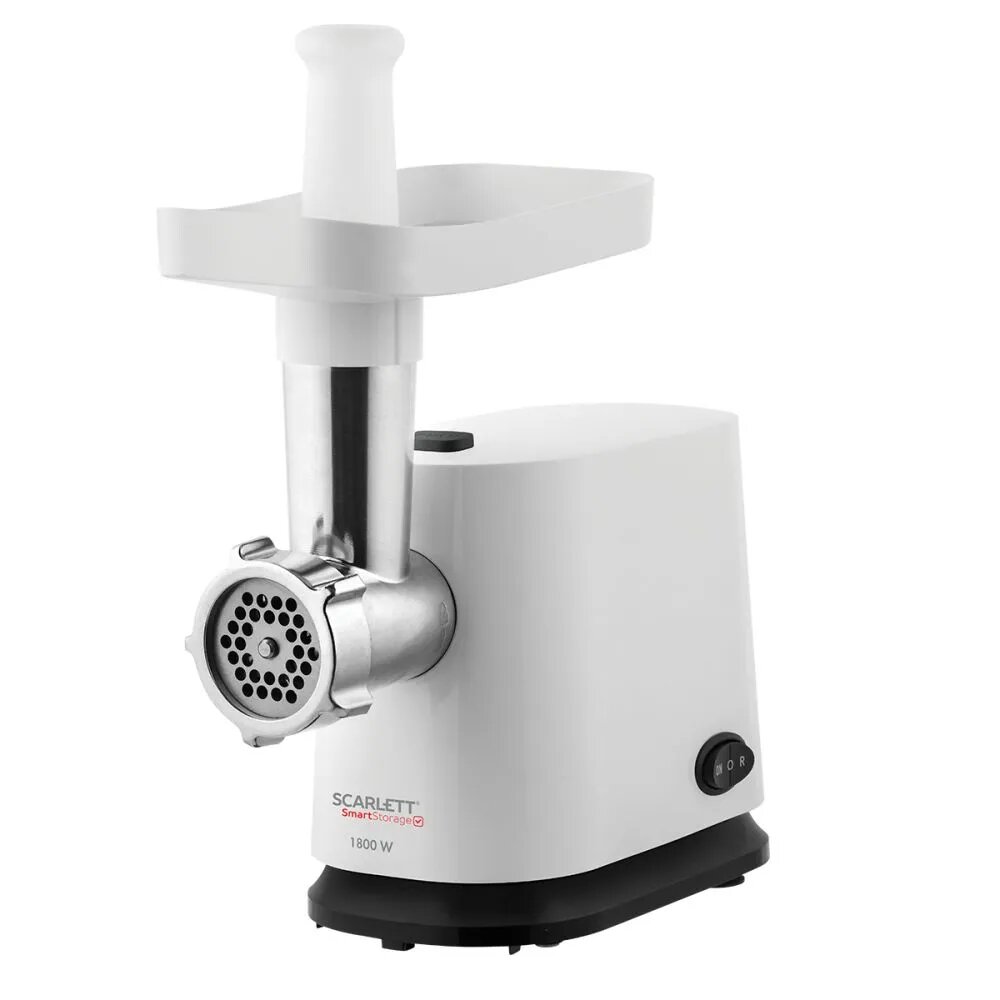 Мясорубка Scarlett SC-MG45S65, 2 кг/мин, система реверса, белый