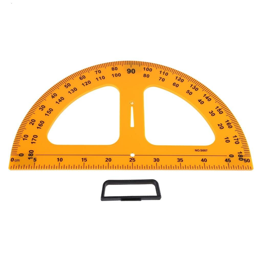 Магнитный транспортир с ручкой, треугольная линейка, Магнитный транспортир